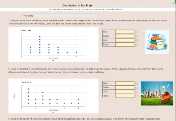 Mean, Median, Mode, and Range Based on Dot Plots - ActiveLearningLabs ...