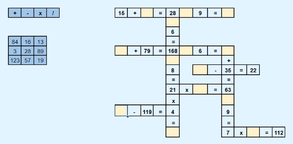 Math Puzzle - Whole Number Operations - ActiveLearningLabs ...