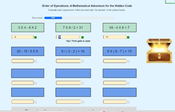 Order of Operations: Digital Escape – RealMath